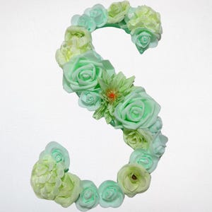 Flower Letters, Nursery Name Sign, Wall Art, Flower Letter Names ...