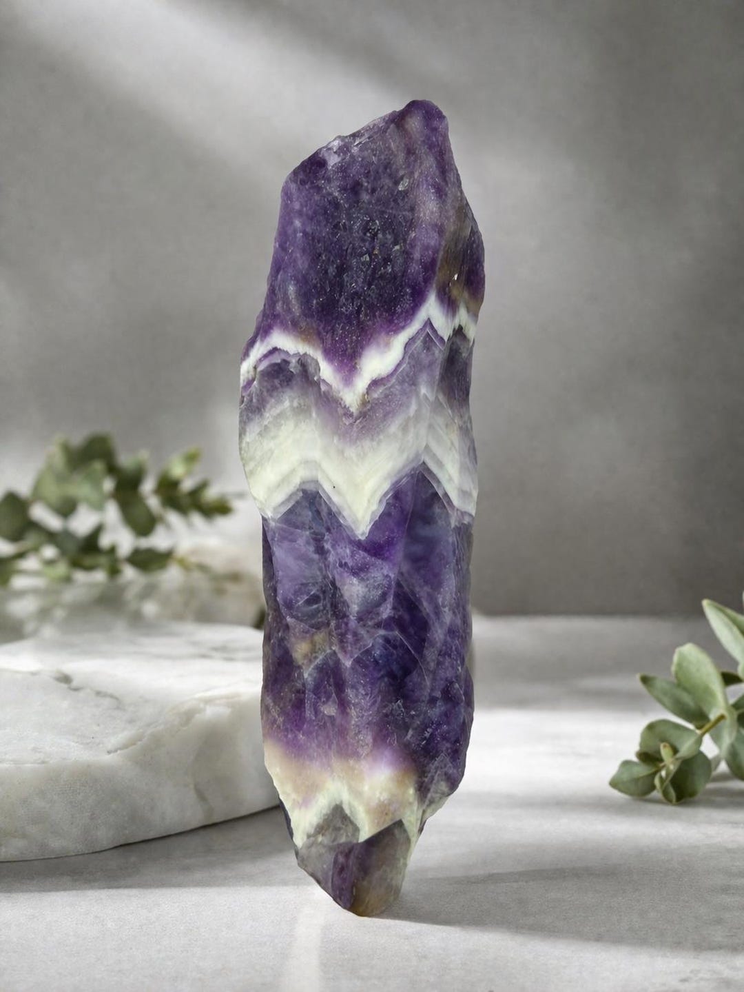 Chevron Amethyst Rough Point - Etsy Australia