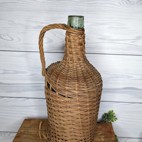 Wicker Bottle - Etsy