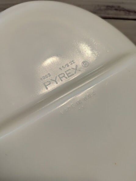 Vintage White Pyrex Divided Casserole Serving Dish - Etsy