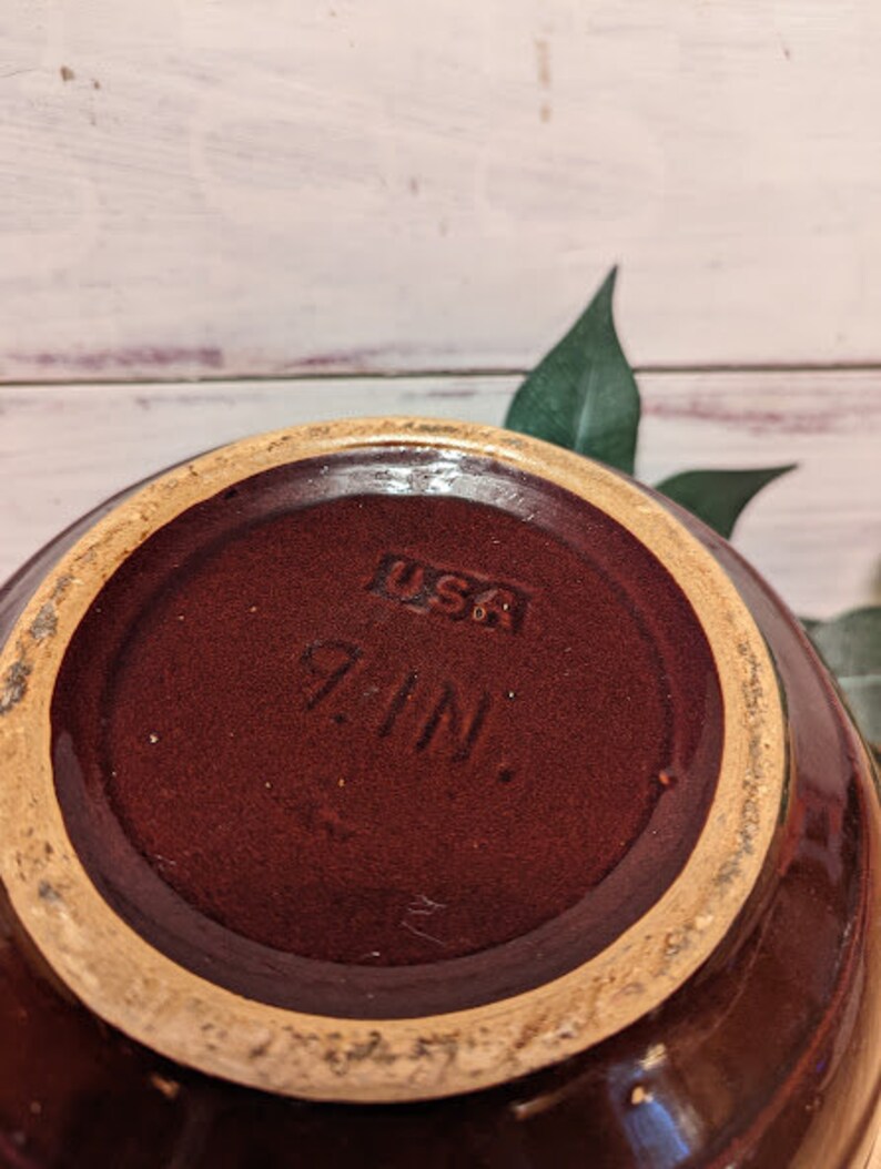 Antique Stoneware Pottery Mixing Bowl - Etsy