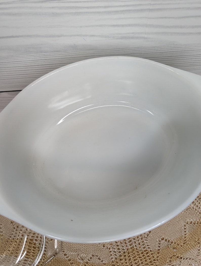Vintage Pyrex White With Green Scroll Casserole Dish With Lid - Etsy