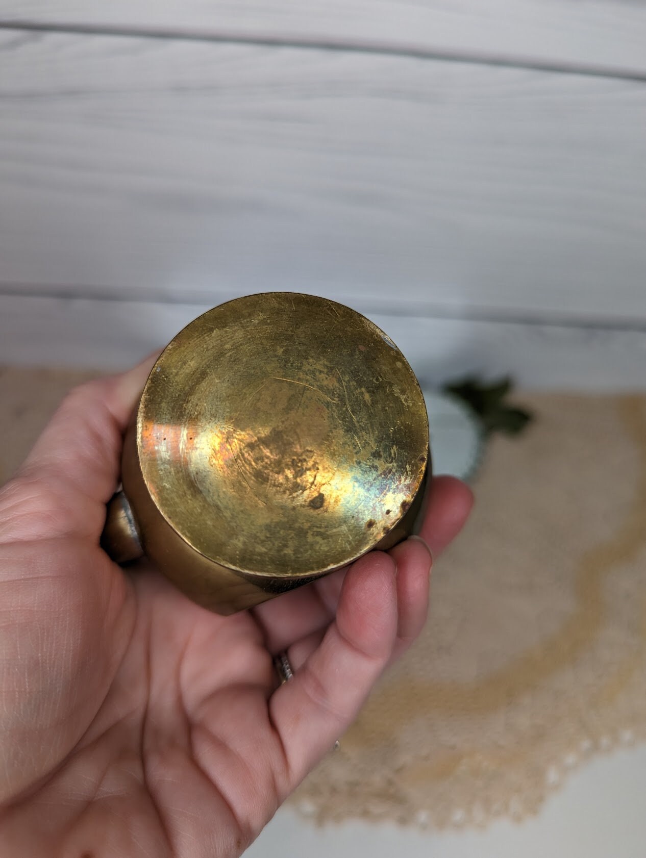 Vintage Brass Thin Tea Pot - Etsy