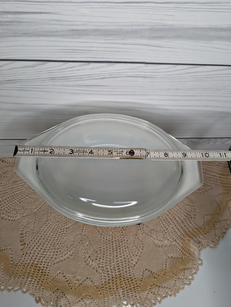 Vintage Pyrex White With Green Scroll Casserole Dish With Lid - Etsy