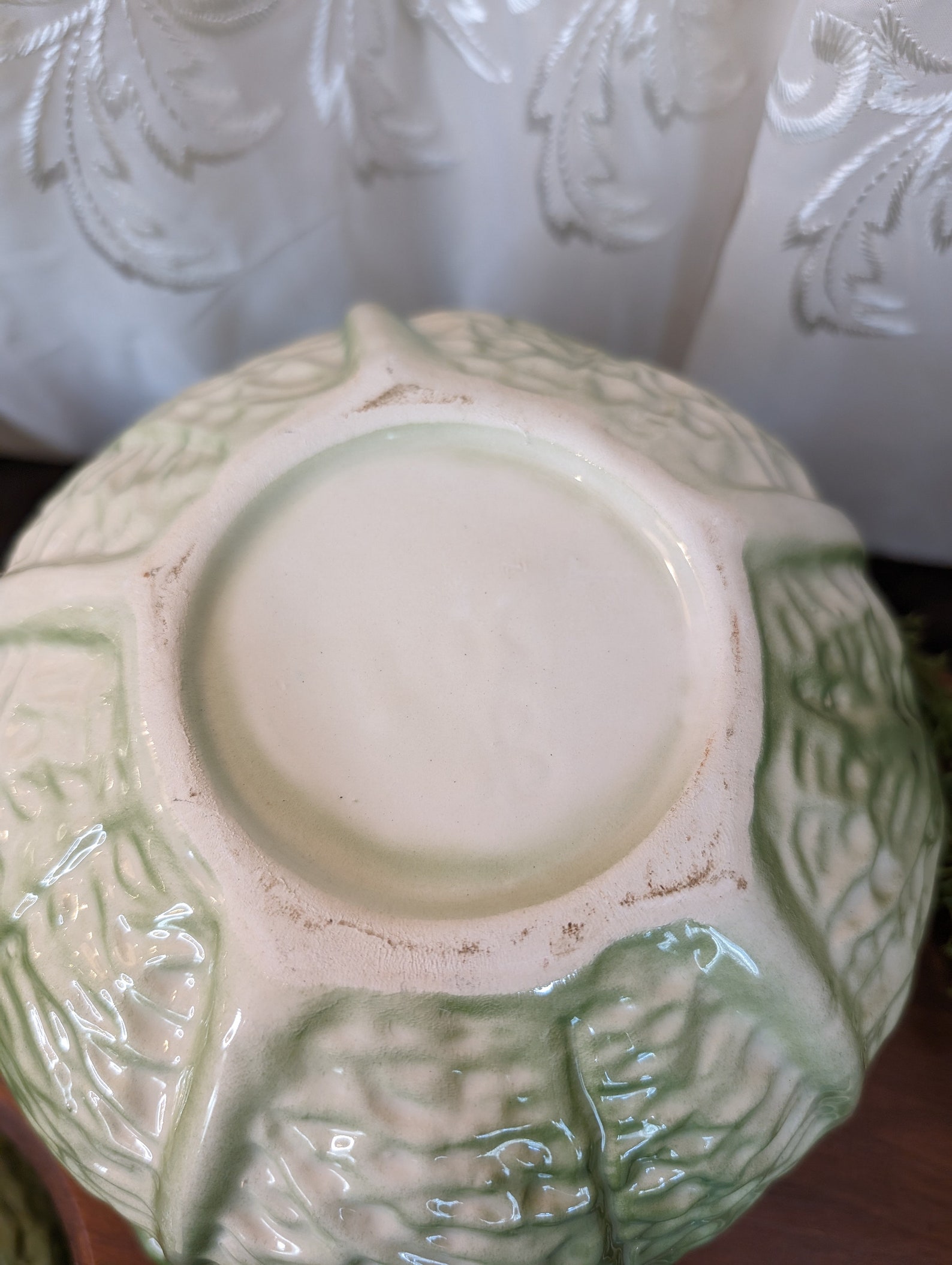 Vintage Ceramic Lettuce Tureen With Lid and Ladle - Etsy
