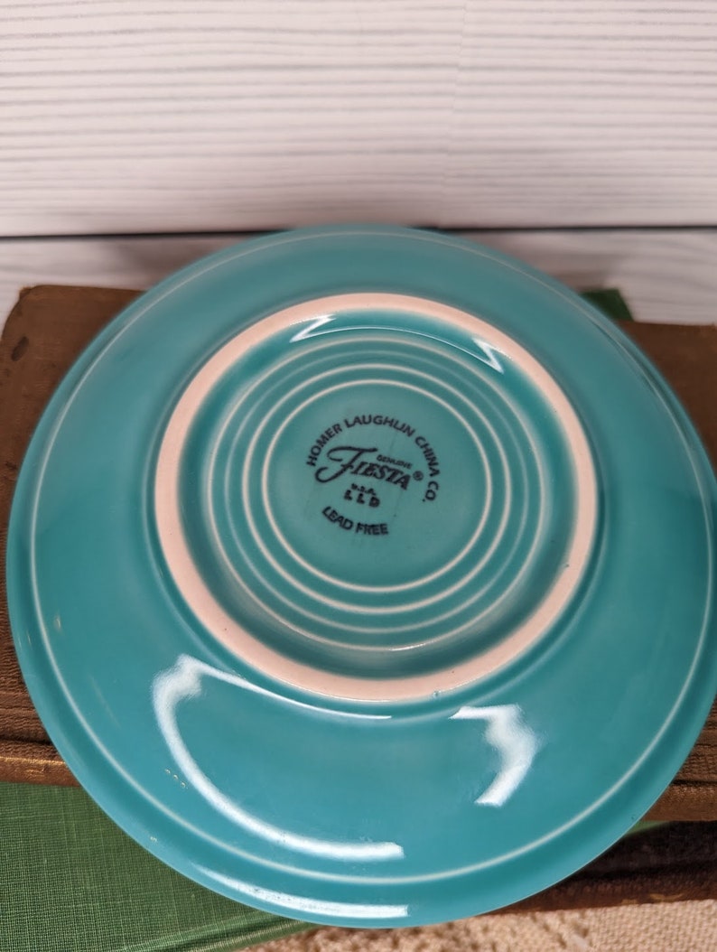 Fiesta Saucers Turquoise Teal Blue Set of 3 - Etsy