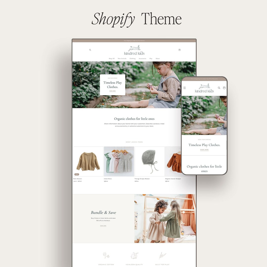 Kid Shopify Theme Baby Boutique Shopify Template Luxury Store Design ...