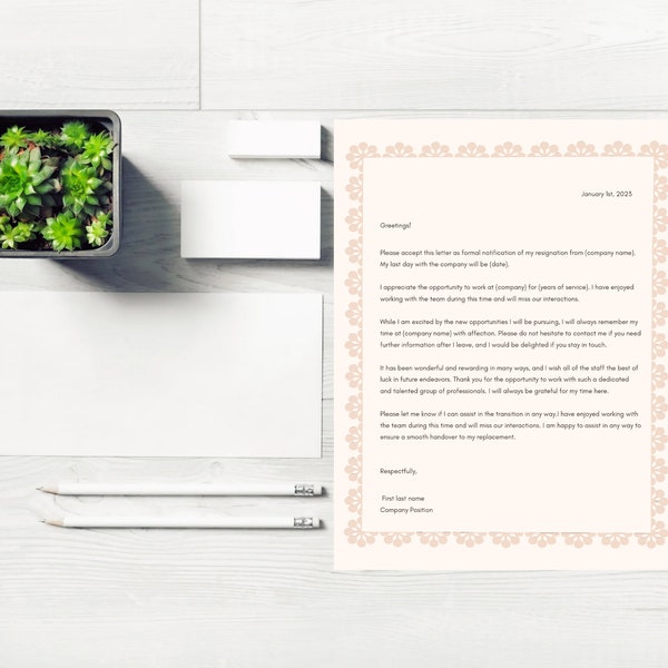 Resignation Letter - Etsy