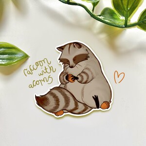Autumn/fall Raccoons // Vinyl Stickers - Etsy