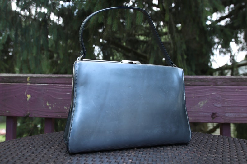Vintage Vinyl Handbag - Etsy
