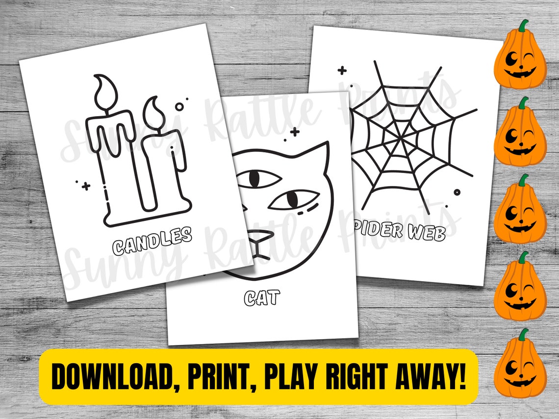 Printable Kids Halloween Coloring Sheets Halloween Craft - Etsy Canada