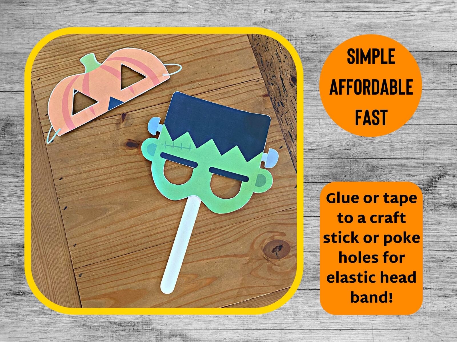 Printable Kids Halloween Masks | Halloween Craft Activity | Printable ...