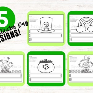 St. Patrick's Day Paper Crowns | Kids Craft Activity | Coloring ...