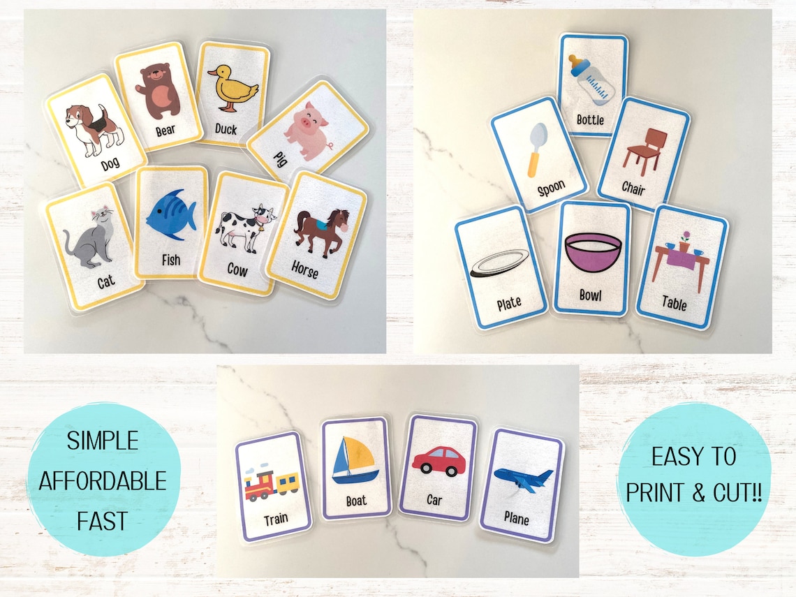 Printable Flashcards for Preschool and Pre-k | Flash Cards for Toddlers ...
