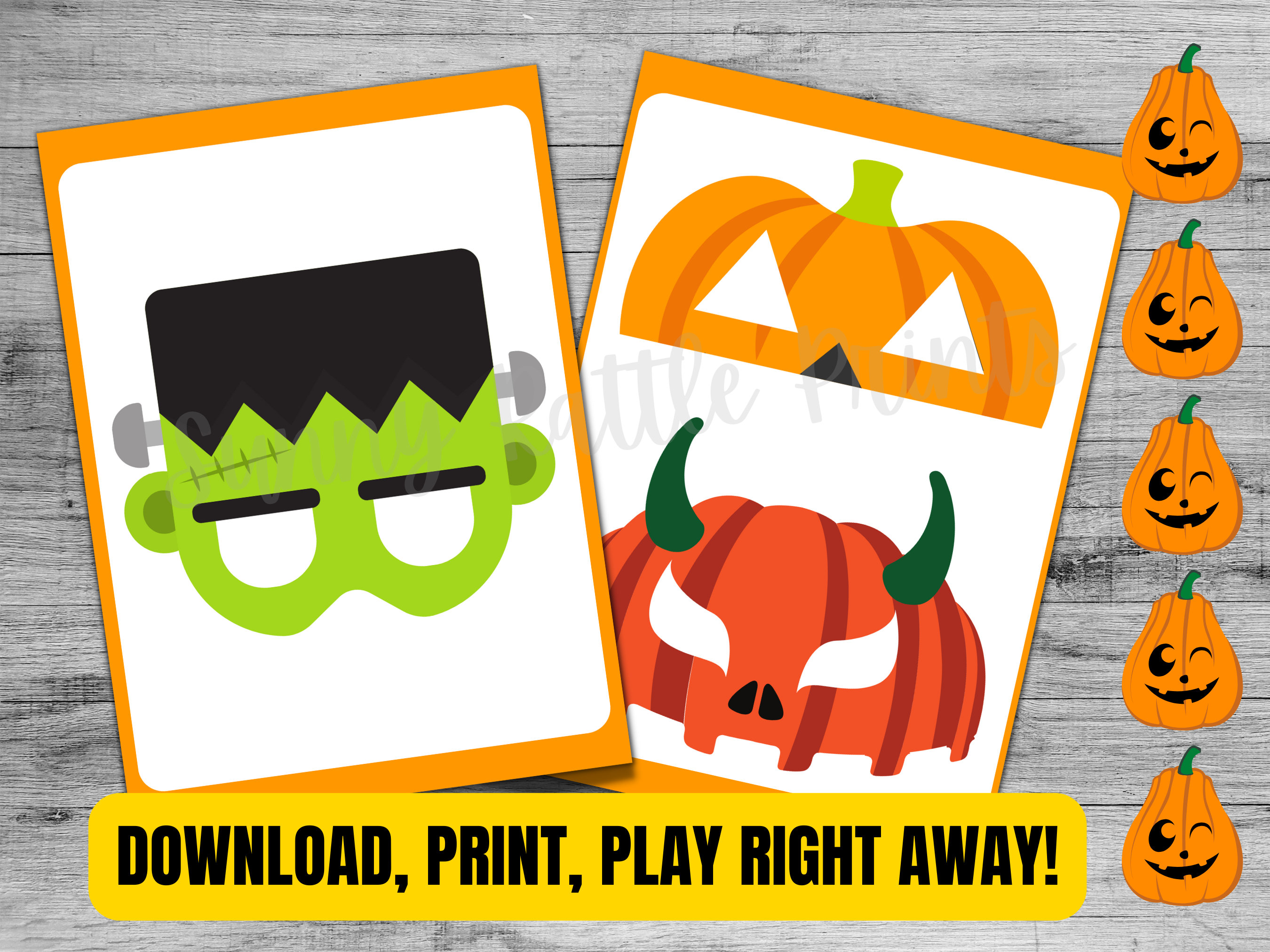 Printable Kids Halloween Masks | Halloween Craft Activity | Printable ...
