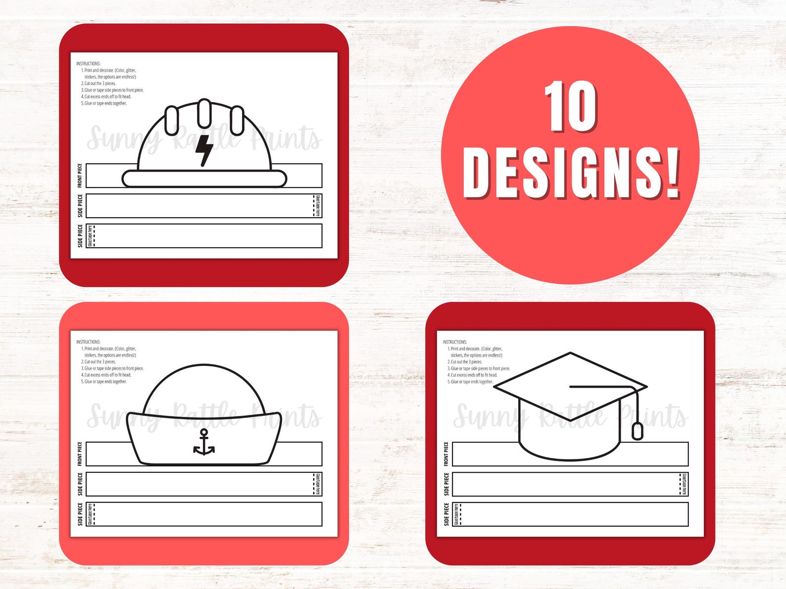 Community Helpers & Heroes Paper Crown Hats | Jobs and Careers Kids ...