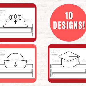 Community Helpers & Heroes Paper Crown Hats | Jobs and Careers Kids ...