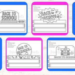 Back to School Paper Crown Hats | 1st Day of School Kids Craft Activity ...