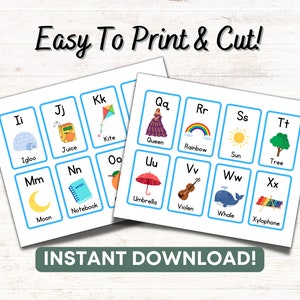 Printable Flashcards Alphabet & Numbers for Preschool and Pre-k | ABC ...