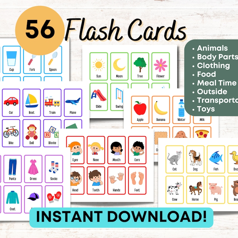 Pre School Alphabet Cards - Etsy