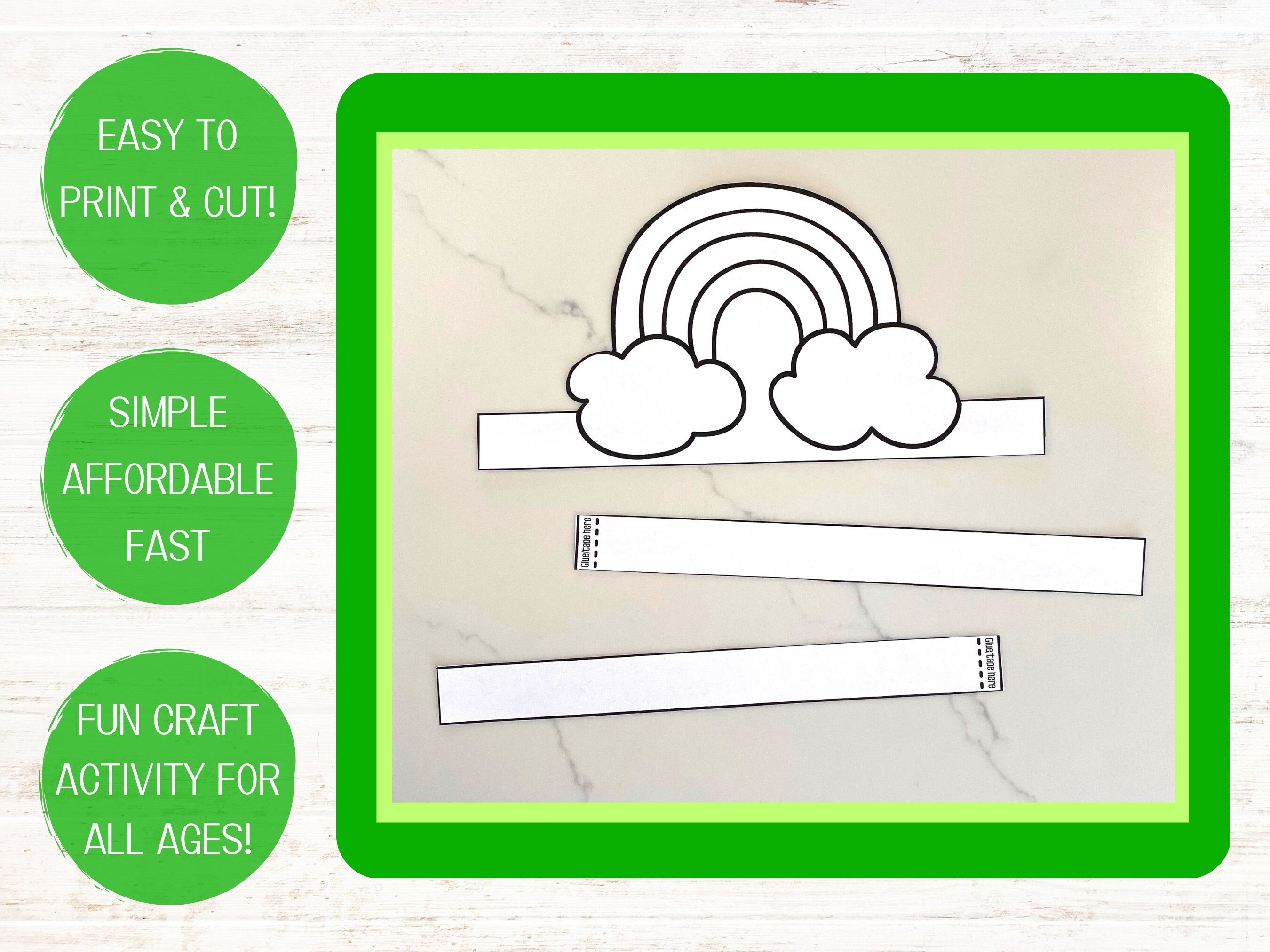 St. Patrick's Day Paper Crowns | Kids Craft Activity | Coloring ...