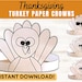 Thanksgiving Turkey Paper Crowns | Kids Craft Activity | Coloring ...