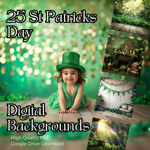 St. Patrick's Day Photo Backdrop - Etsy