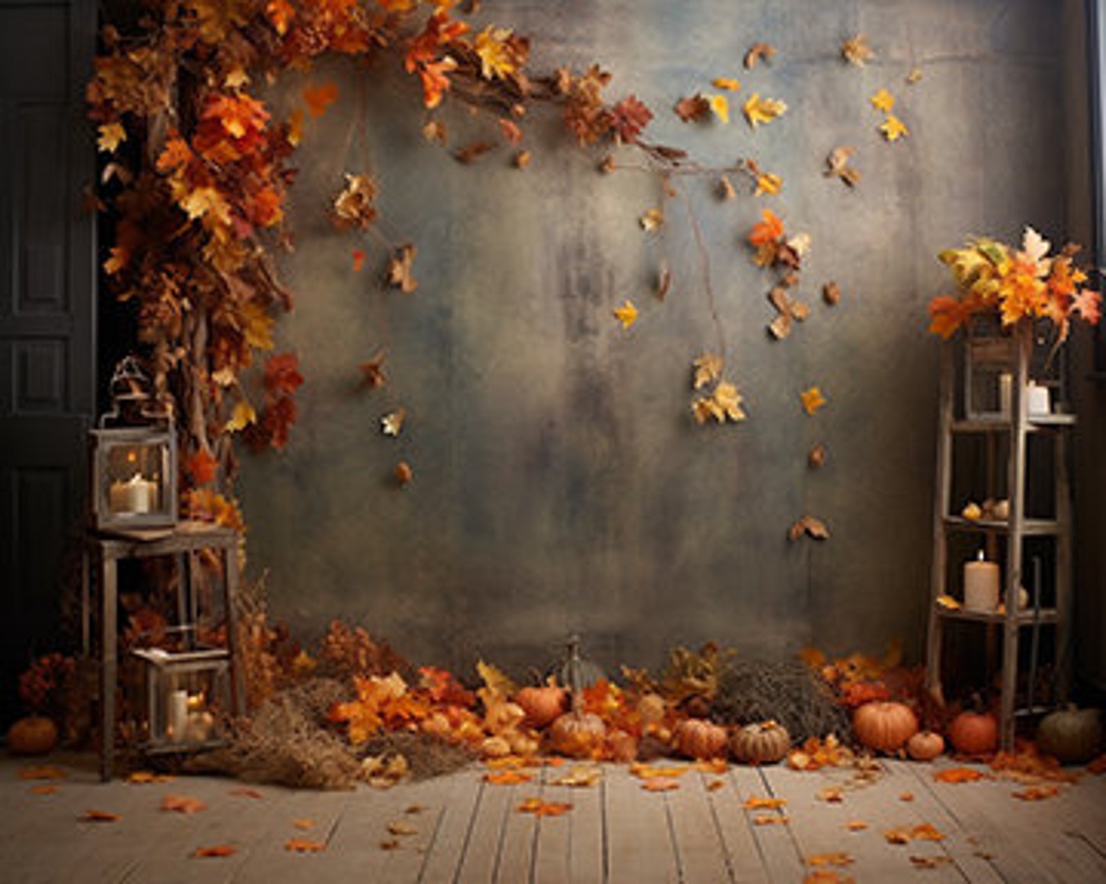 82 Fall Variety Digital Backgrounds Fall Studio, Balloon Arch, Trucks, & Fall Leaves - Etsy