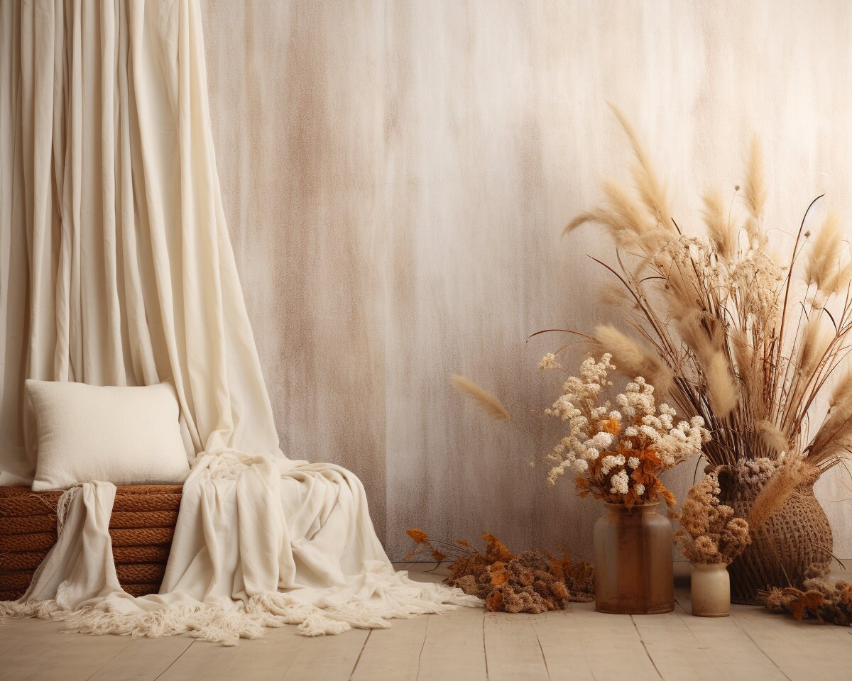 62 Boho Fall Digital Backgrounds Boho Studio, Tents, Minimalist & More ...