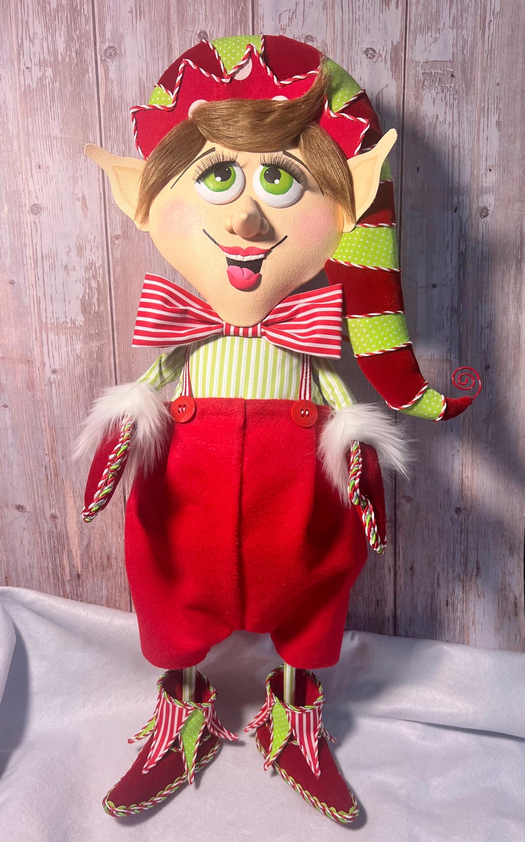 PRE-ORDER Elf, Santa’s Helper, Christmas Decor, Wreath Attachment, Elf ...