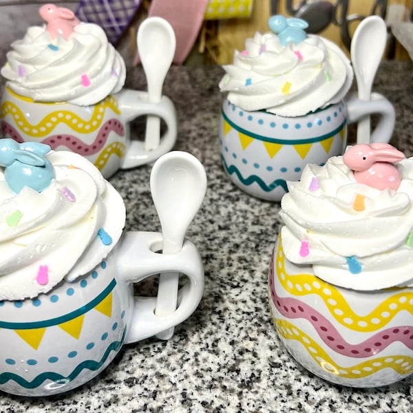 Faux Whipped Cream Mug Topper - Etsy