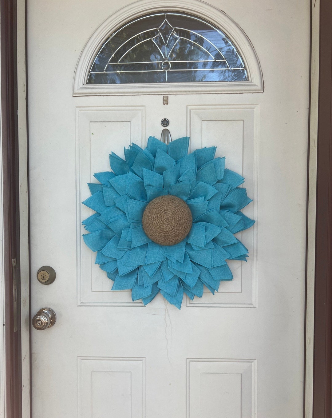 Ribbon Flower Wreath, Flower Wreath, Ribbon Wreath, Floral Wreath ...