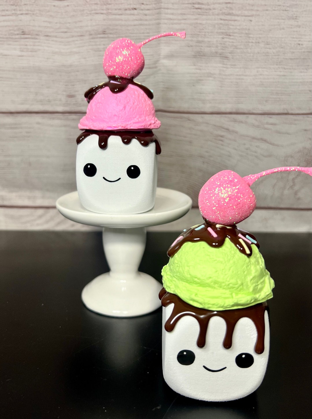 Marshmallow Buddy, Cuties, Ice Cream, Tiered Tray Decor , Marshmallow ...