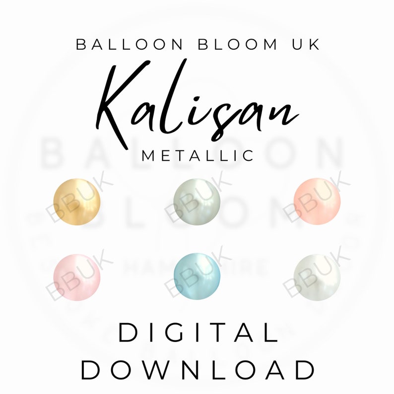 Kalisan Metallic Colours Pack - Balloon Mockup Template Images (6 X ...