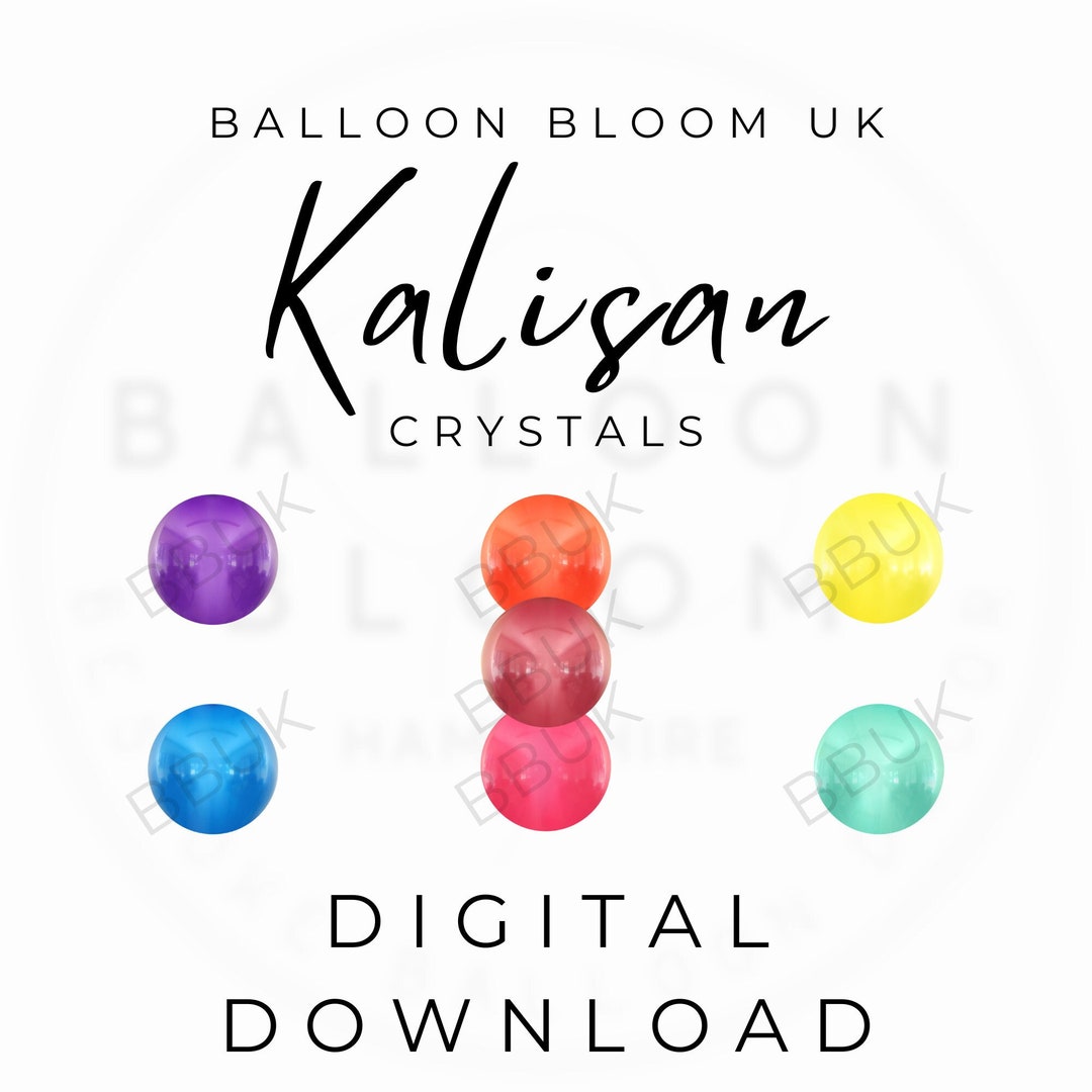 Kalisan Crystal Colours- Balloon Mockup Template Images (7 X Images ...