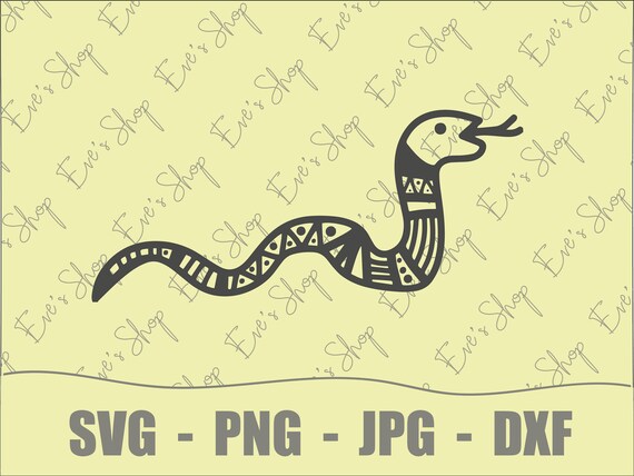Primitive Snake Symbol SVG Snake Cut Files Snake Silhouette - Etsy