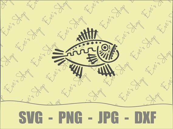 Aztec Fish Sign SVG Aztec Mayan Cut Files Fish Silhouette - Etsy UK