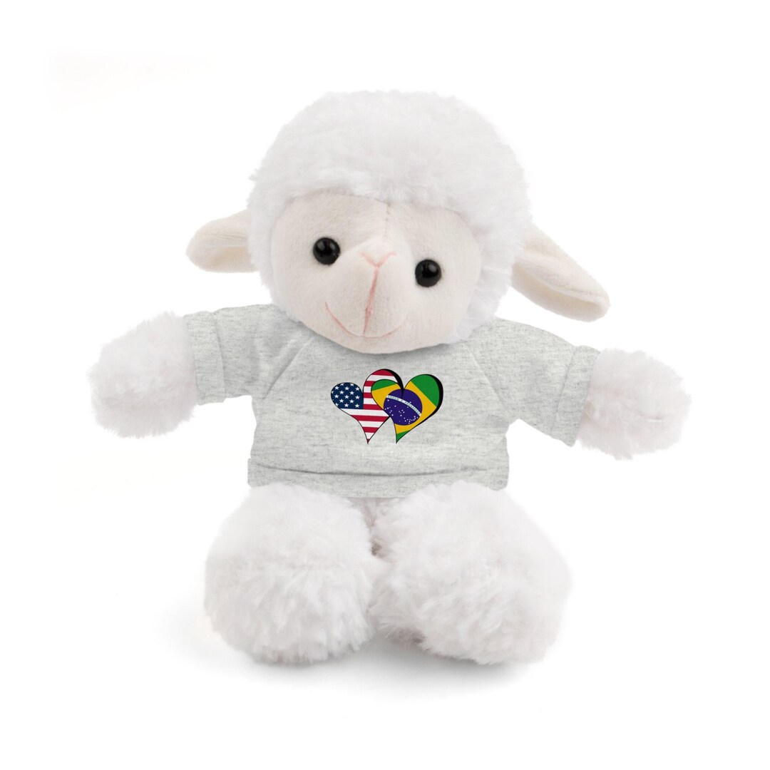Brazil USA Stuffed Animals With Tee, Brazilian American Kid Gift ...