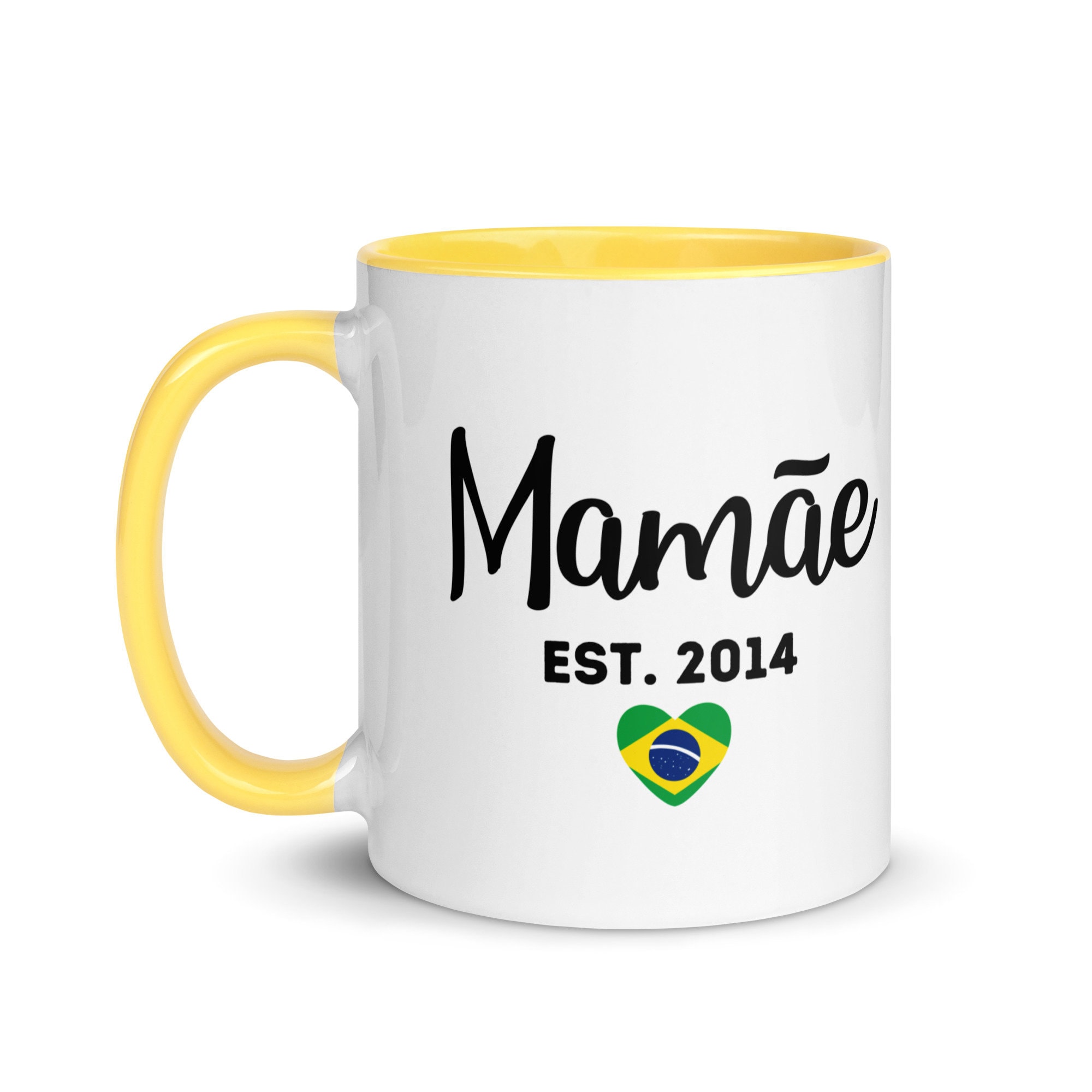 Personalized Mom Mug With Color, Custom Brazil Mom Mug, Brazil Mom Gift ...