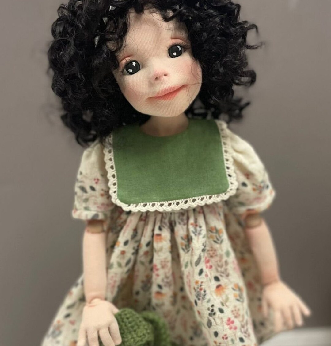 Handmade Ooak Art Collectable Doll Waldorf Inspired 42 Cm Cloth Fabric