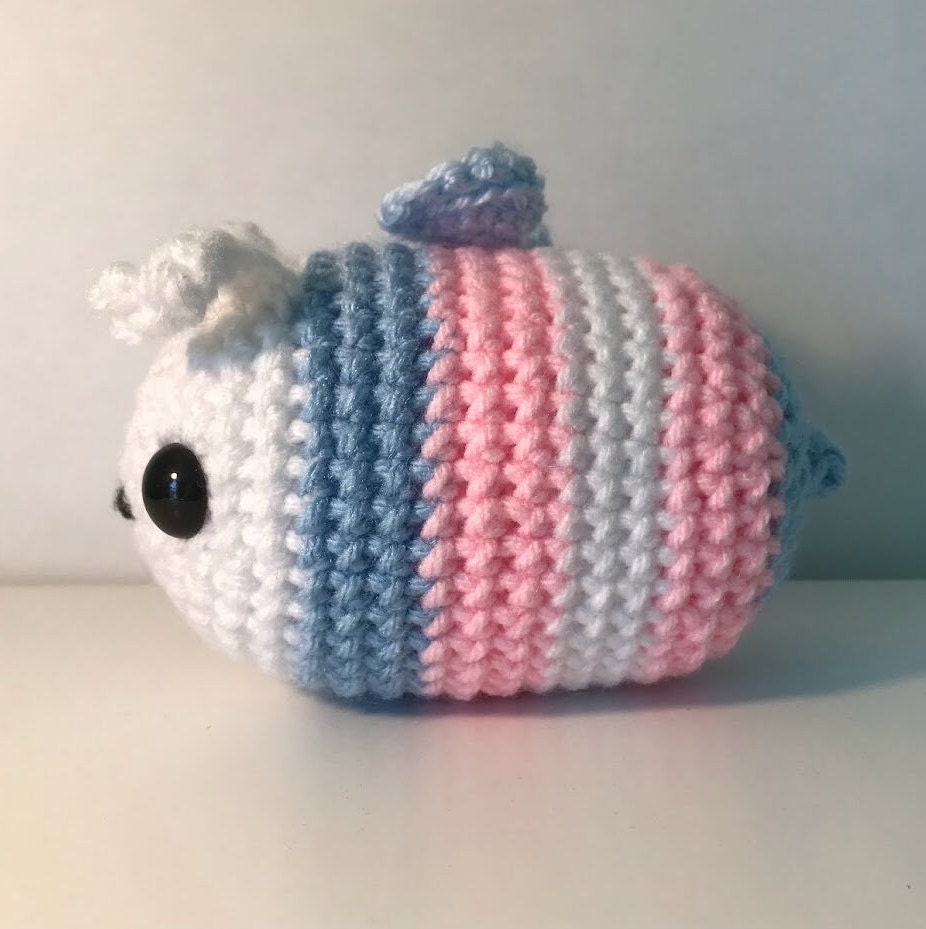 Transgender Pride Crochet Bee Amigurumi Pride Pal Handmade Stuffed ...