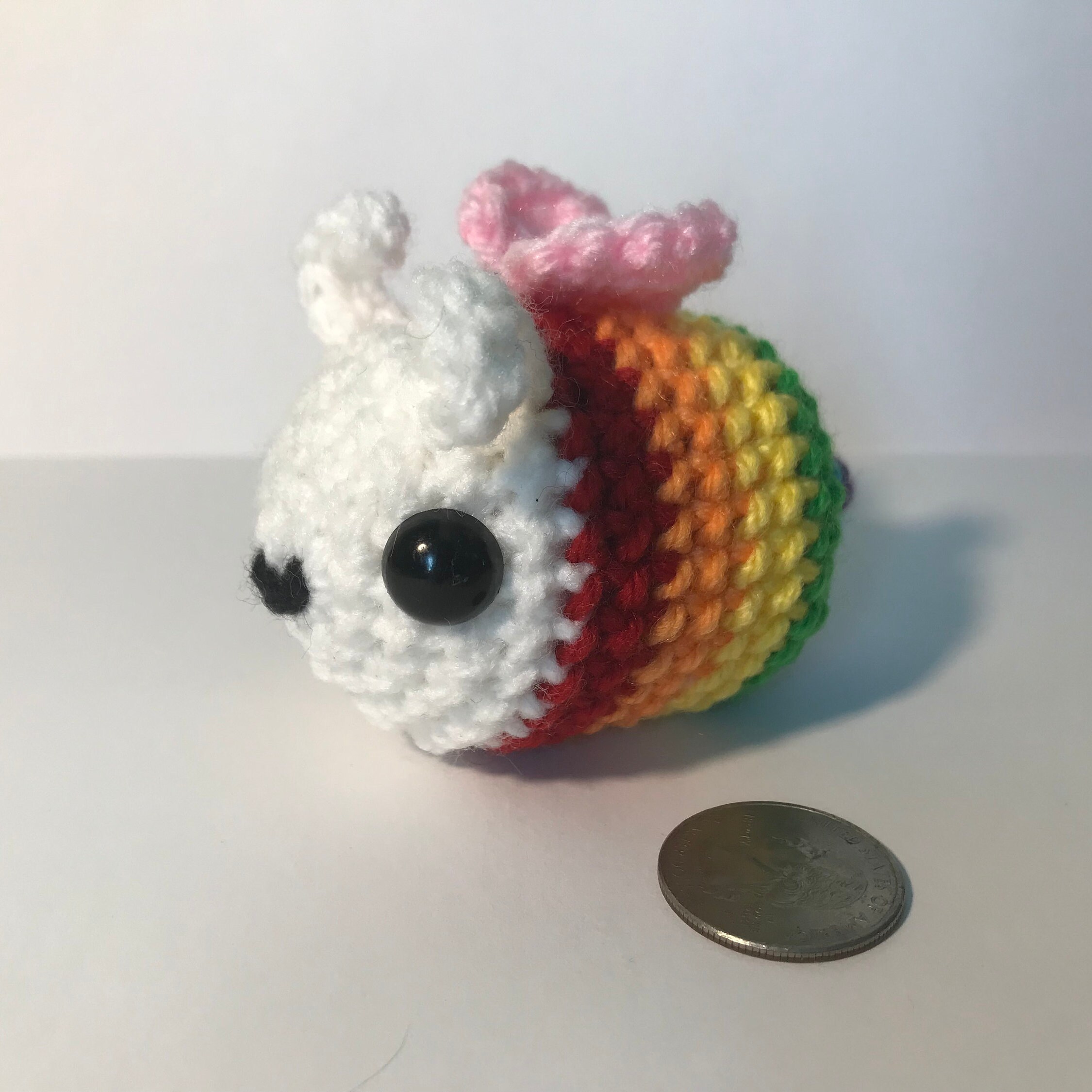 Transgender Pride Crochet Bee Amigurumi Pride Pal Handmade Stuffed ...