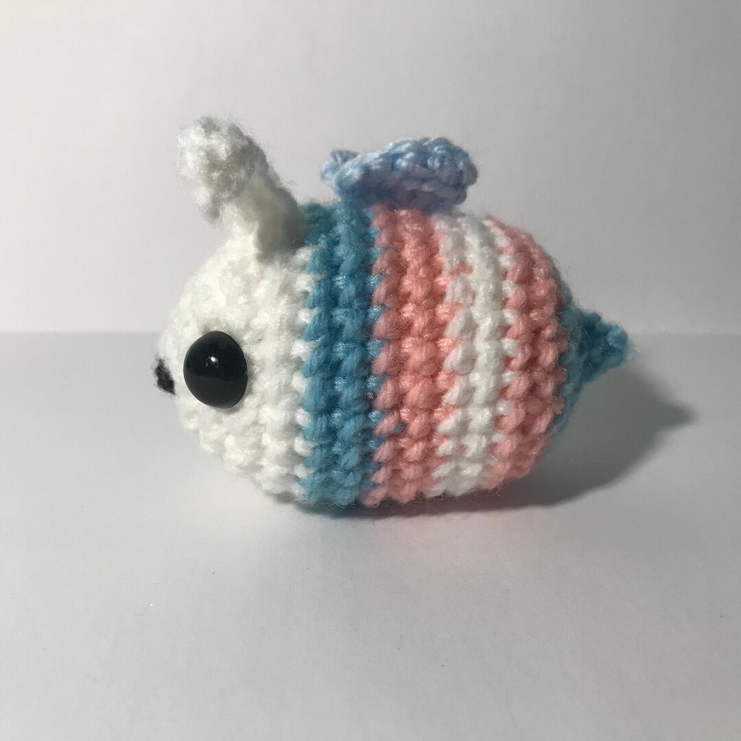 Transgender Pride Crochet Bee Amigurumi Pride Pal Handmade - Etsy