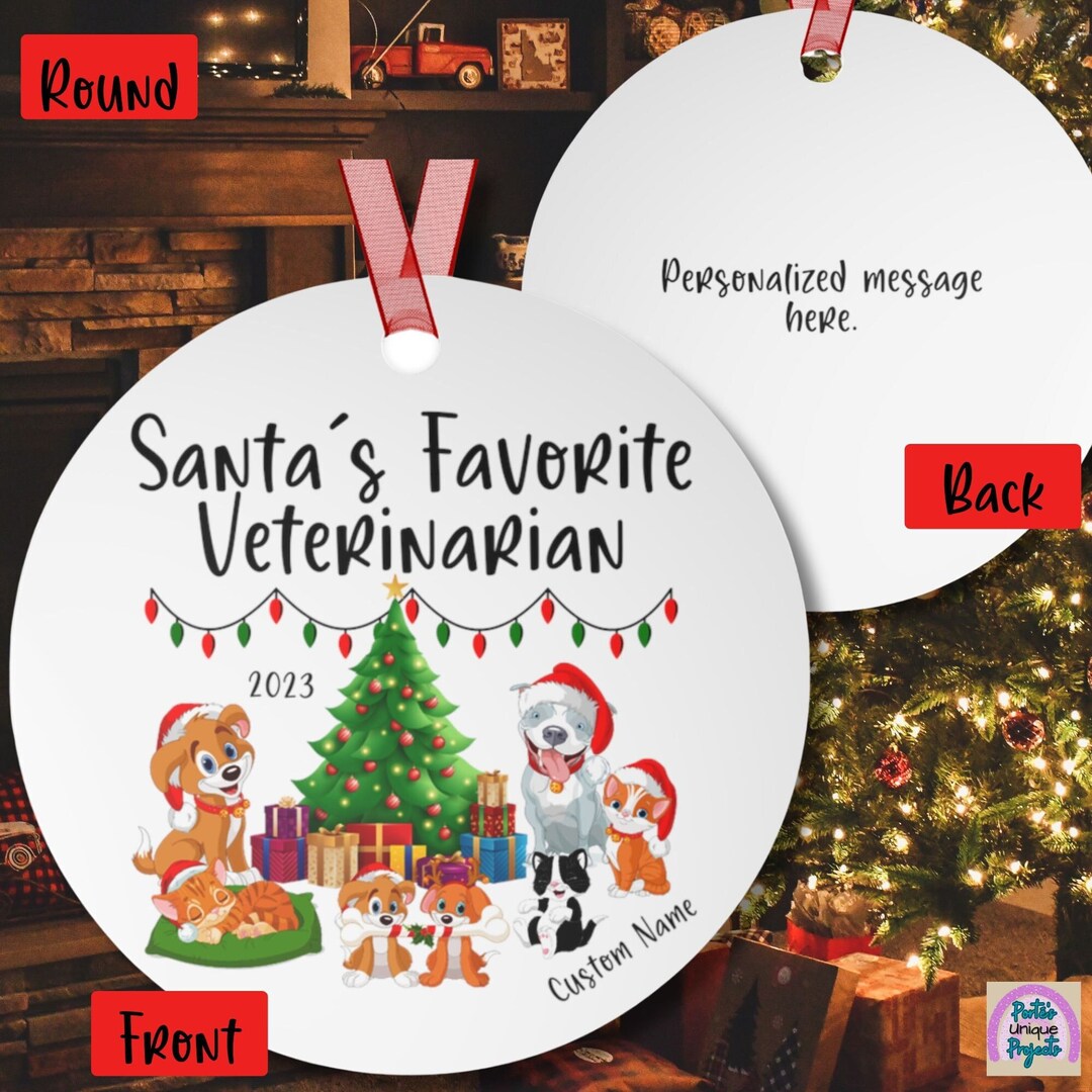 Veterinarian Ornament, Custom Ornament Veterinarian, Custom Vet ...