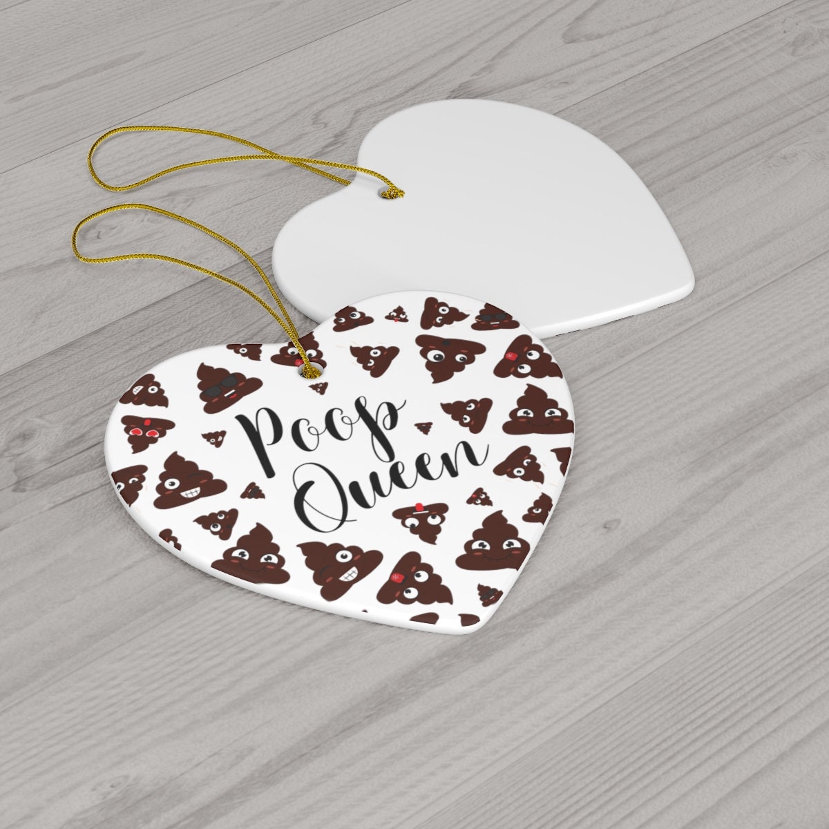 Poop Queen Ceramic Ornament in 3 Shapes Christmas Poop Queen - Etsy