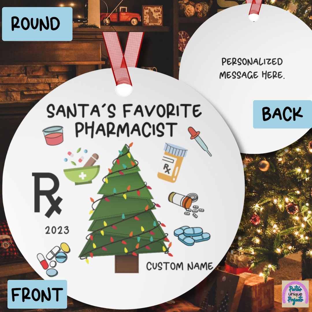 Pharmacist Christmas Ornament, Pharmacist Ornament Personalized, Future ...