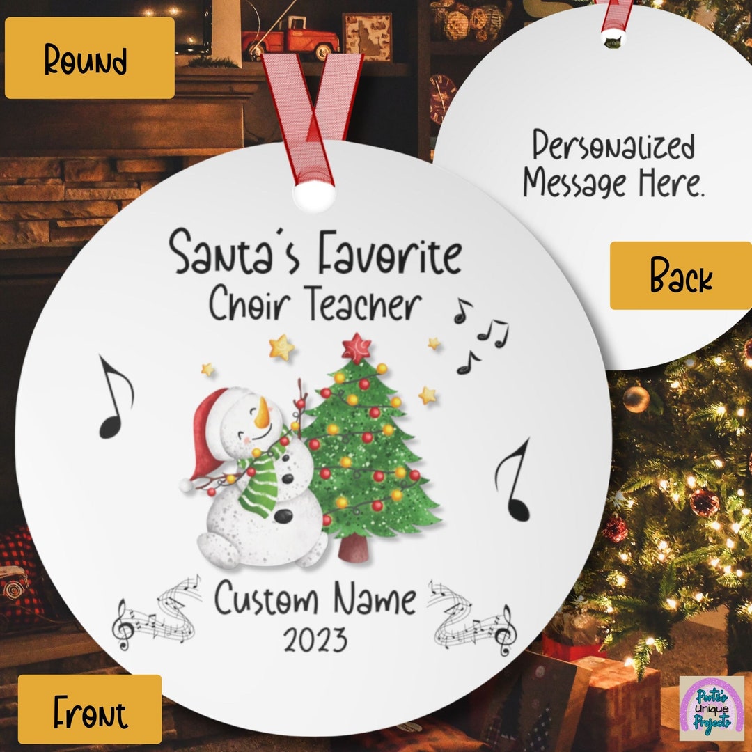 Personalized Choir Teacher Ornament, Choir Teacher, Choir Ornament ...