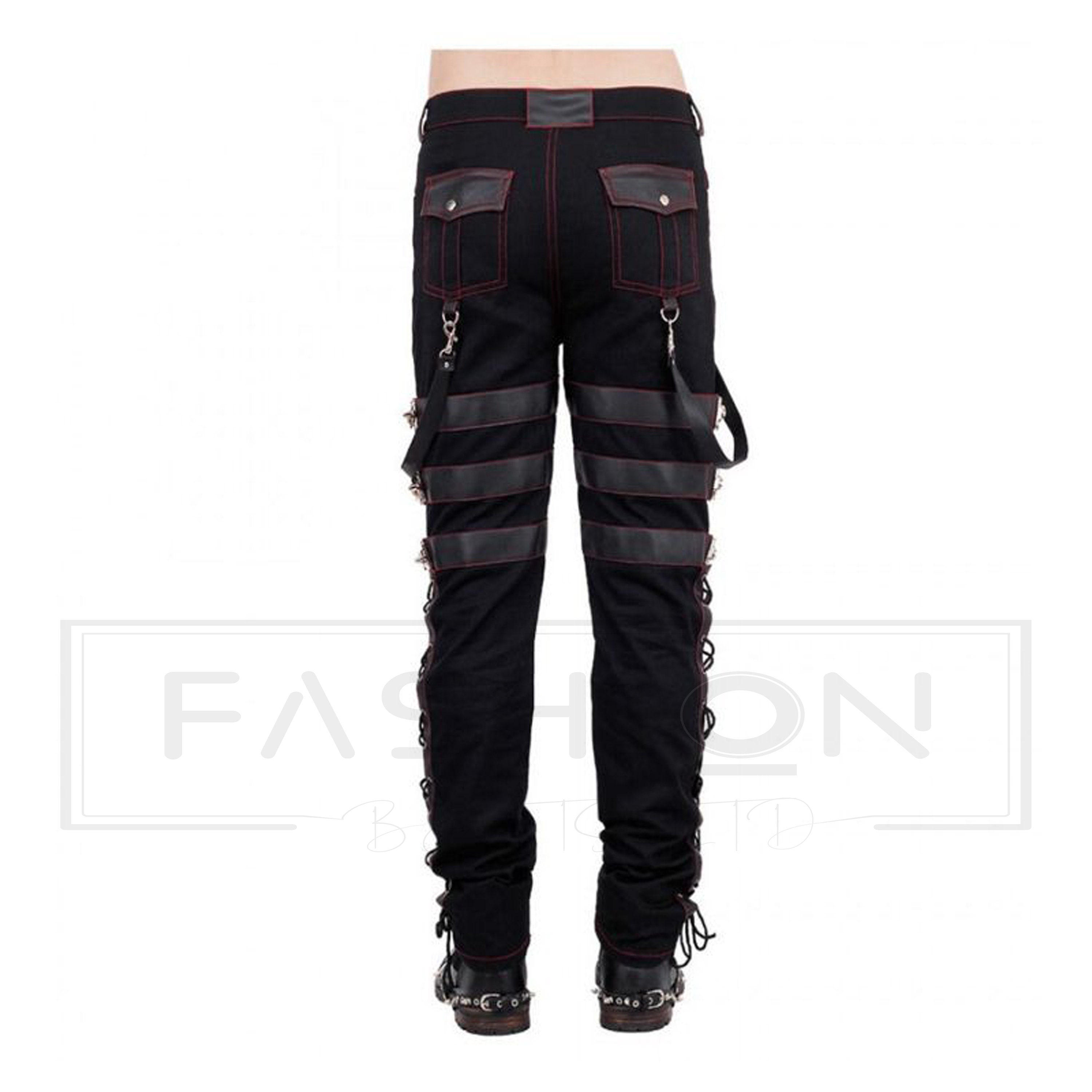 Mens Handmade Gothic Pant Steampunk Gothic Pants Black Gothic Vintage ...