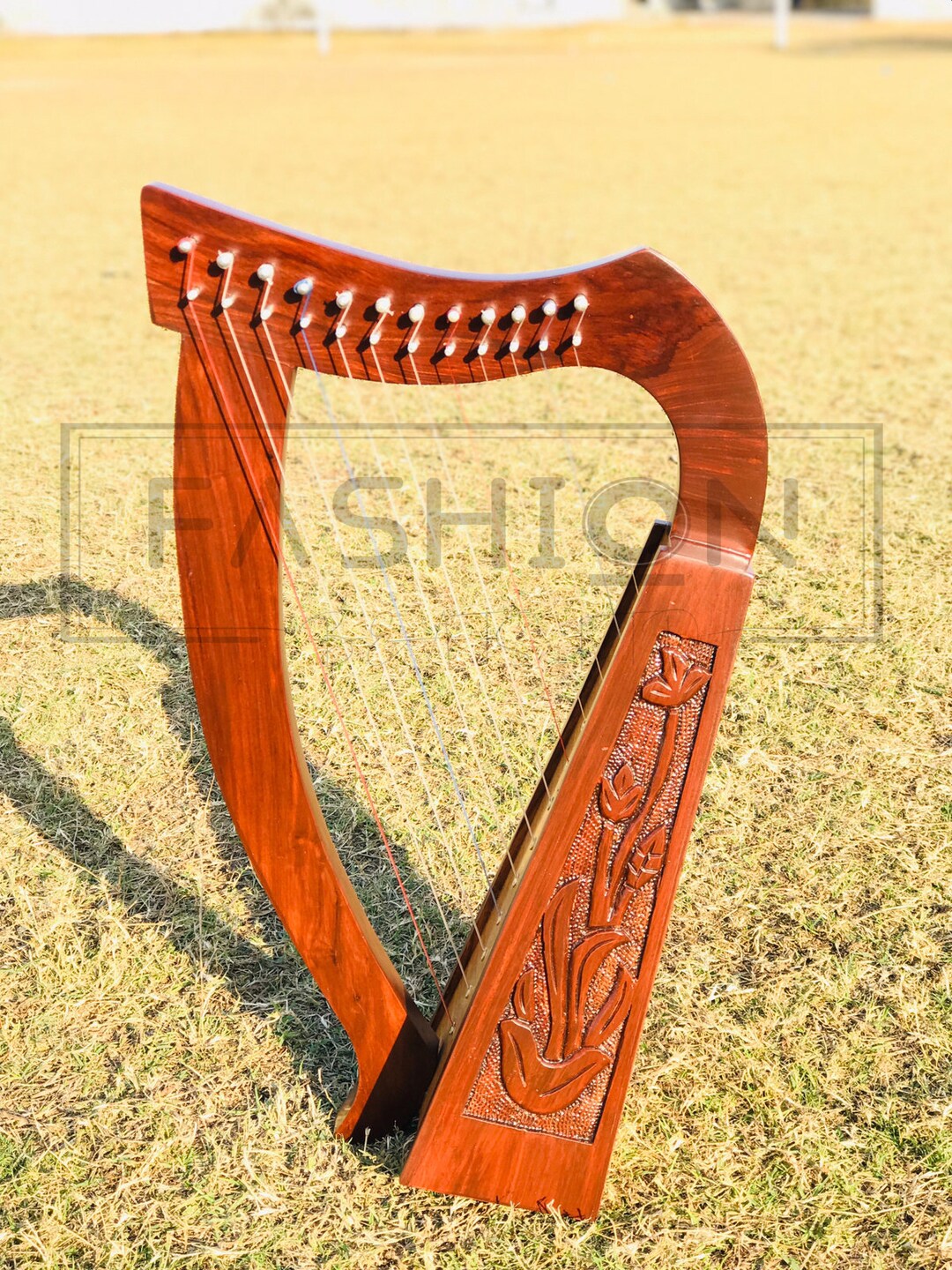 12 Strings Harp Irish Celtic Highland Solid Rosewood for Adult - Etsy