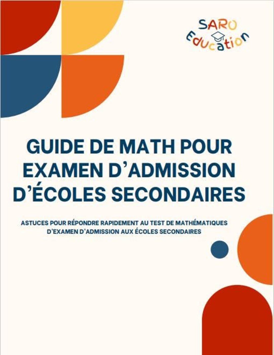 Guide to Passing the Math Test of the High School Entrance Exams - Etsy